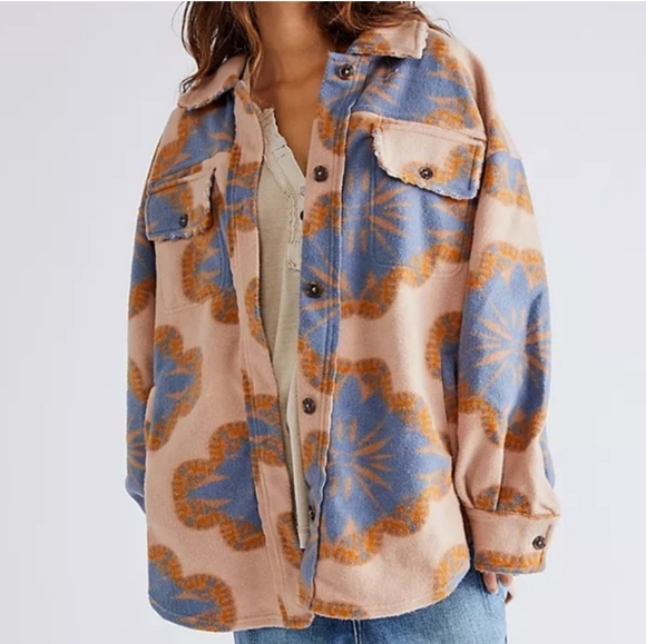 Free People | Jackets & Coats | Free People Jacquard Ruby Jacket ...